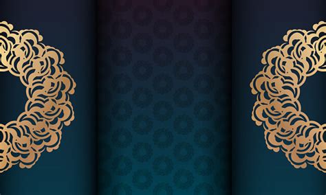 텍스트 아래에 디자인할 만달라 골드 장식이 있는 그라데이션 그린 컬러의 배경 0명에 대한 스톡 벡터 아트 및 기타 이미지 0명 개념 곡선 Istock