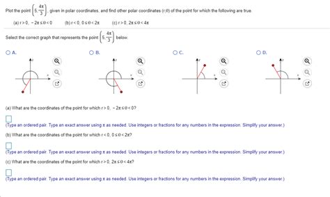 Solved Plot the point ケ given in polar coord given in Chegg