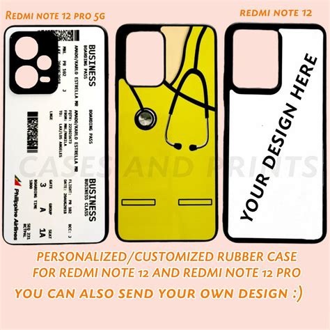 Cap Customized Phone Case Redmi Note 12 Redmi Note 12 Pro 5g Rubber