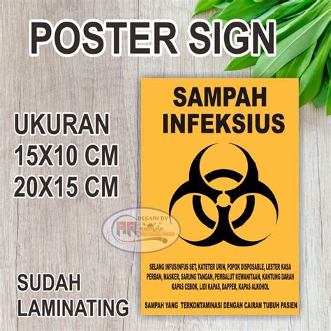 Poster Sign Untuk Ruangan Infeksius Lazada Indonesia
