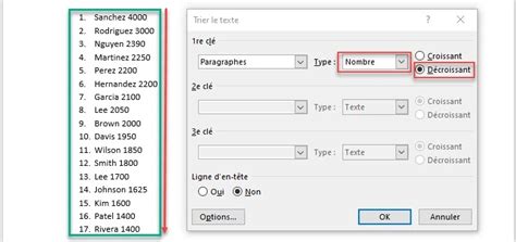 Comment Trier Une Liste Par Ordre Alphabétique Dans Word