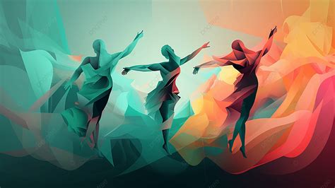 Abstract Colorful Dance Action Poster Dance Colorful Dancer