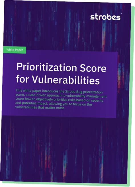 vulnerability prioritization score whitepaper strobes security
