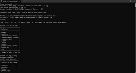 Saiganesh K On Linkedin Sql Database Instagramclone