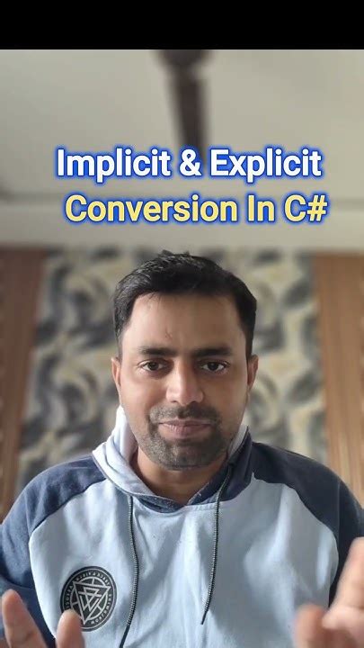 Implicit And Explicit Conversion In C Csharp Csharpprogramming Youtube