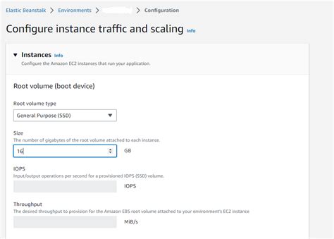 Amazon Web Services Aws Elastic Beanstalk Increase Instance Disk Capacity Stack Overflow