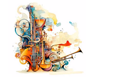 Abstract Symbolic Composition On The Theme Of Music Stock Illustration Illustration Of