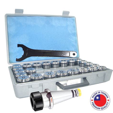 Vertex Nt40 Er40 Collet Chuck Kit 23 Collets 3 26mm General Tools