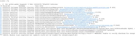 Cannot Profile Exception Performance Possibly Due To Stack Walking Issue Issue Dotnet