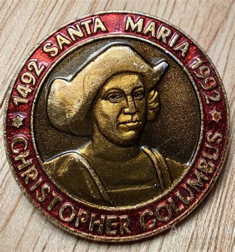 Знак Христофор Колумб Санта Мария 1492 1992 500 лет открытия Америки каравелла флот — покупайте