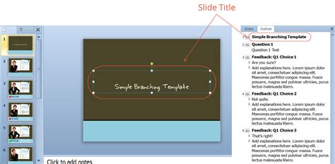 How To Create A Simple Branching Scenario In Articulate Presenter 13