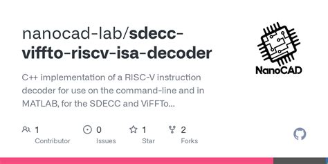 Github Nanocad Labsdecc Viffto Riscv Isa Decoder C Implementation