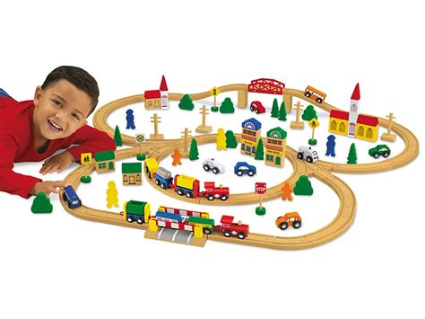 100 Piece Wooden Train Set At Lakeshore Learning