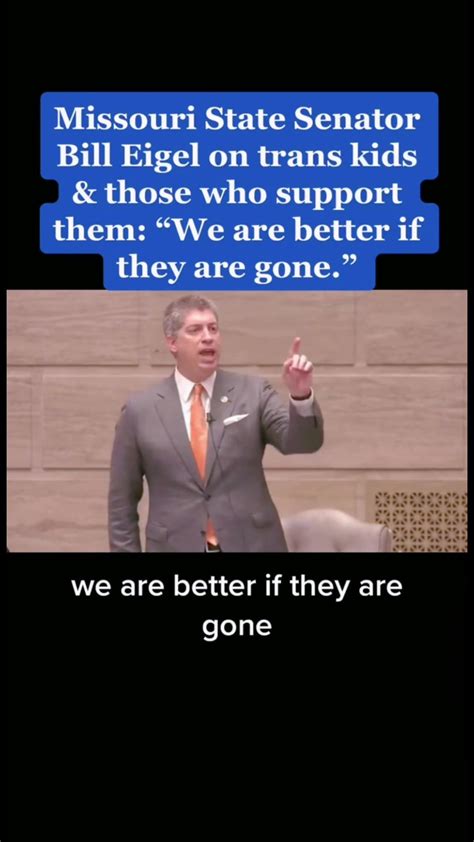 Missouri State Senator Bill Eigels Thoughts On Trans People R Columbiamo