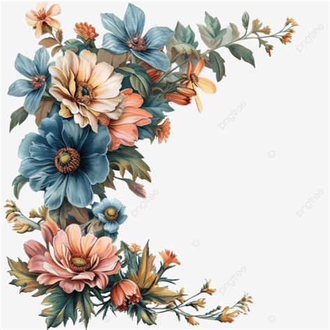 Flowers Left Top Corner Frame Flower Left Top PNG Transparent Image And Clipart For Free Download