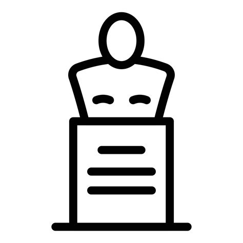 Theatre Bust Icon Outline Style 15675355 Vector Art At Vecteezy