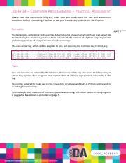 Practical Assessment Python Script For Web Server Log Analysis Course Hero