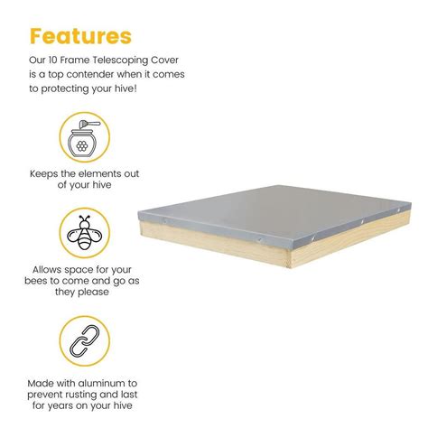 10 Frame Telescoping Cover Stiles Honey