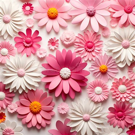 Pink Flowers Background Wallpaper Vector Stock Illustration Illustration Of Botanical