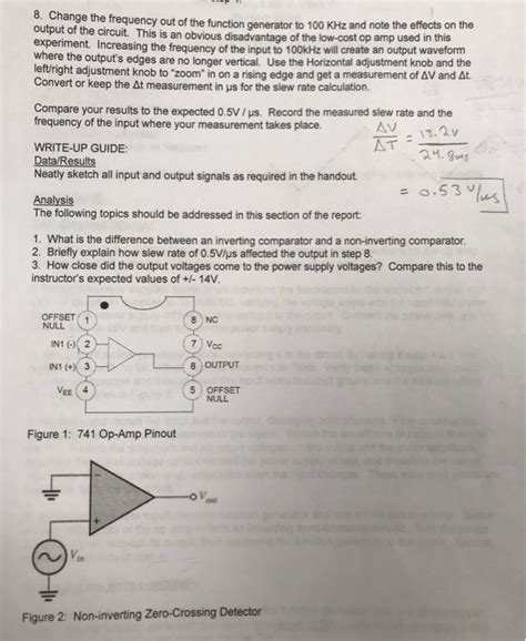 Solved Change The Frequency Out Of The Function Generator Chegg