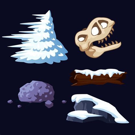 Premium Vector Cartoon Set Of Gui Elements For The Backgroun Of Arcade Or Computer Animation