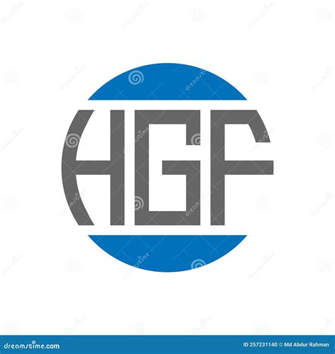 Hgf Letter Logo Design On White Background Hgf Creative Initials