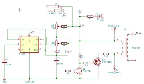 555 Detecting Sparks At The Output Of A High Voltage Flyback Transformer Electrical