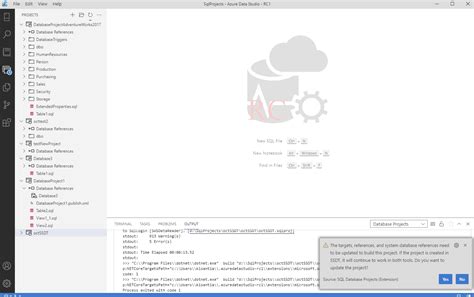Add Project Name To Update Ssdt Project Message · Issue 17398