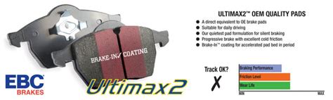 Ebc 12 Scion Fr S 2 Ultimax2 Rear Brake Pads Ud1124 Urotuning