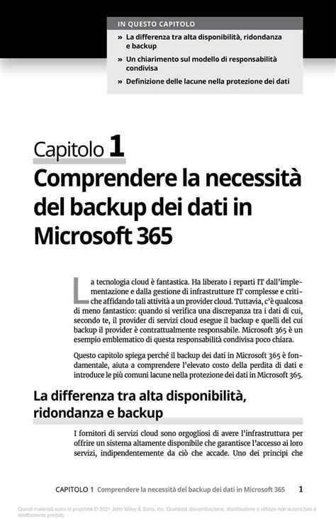 Il Backup Di Microsoft 365 For Dummies