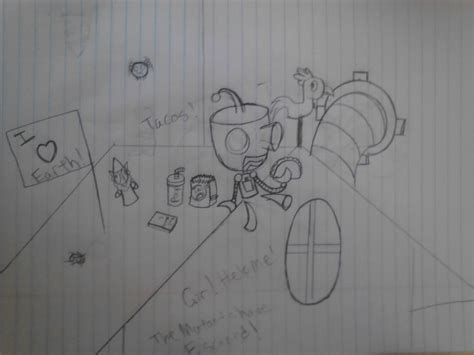 Gir Eating A Taco By Sonicfan967 On Deviantart