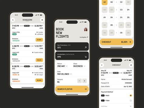 Flight Booking Mobile App Ui Ux Design By Conceptzilla On Dribbble