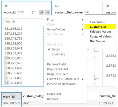Idea Custom Value List Filtering In Tableau Prep