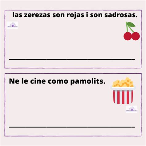 Hojas De Trabajo Con Errores De Oraciones Actividades De Nivel A1