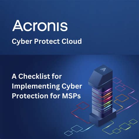 Acronis A Checklist For Implementing Cyber Protection For Msps