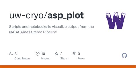 github uw cryo asp plot scripts and notebooks to visualize output