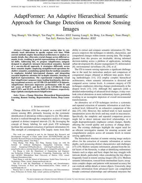 Pdf Adaptformer An Adaptive Hierarchical Semantic Approach For