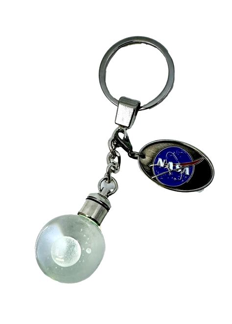 Nasa Logo Laser Etched 3d Light Up Keychain