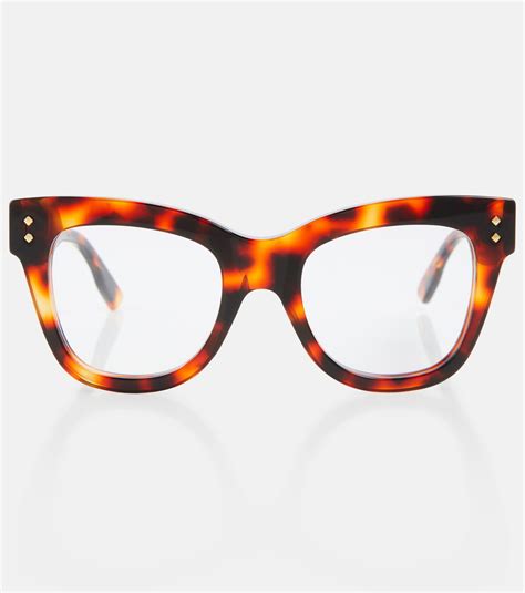 Gucci Tortoiseshell Effect Glasses Gucci
