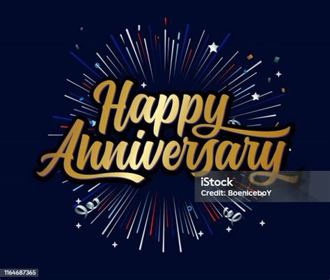 생일 카드 배너 서 예 골드 텍스트 단어 리본 스타와 아름 다운 인사말 포스터입니다 손으로 그린 디자인 요소 검은 색 배경 절연