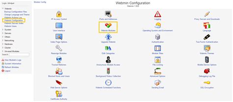 using webmin module to manage nginx sites on easyengine