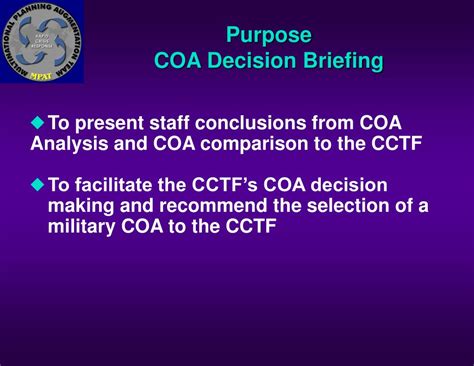 Ppt Coa Decision Brief 23 Aug 2002 Cos Col Mark Koh Powerpoint Presentation Id 3367126