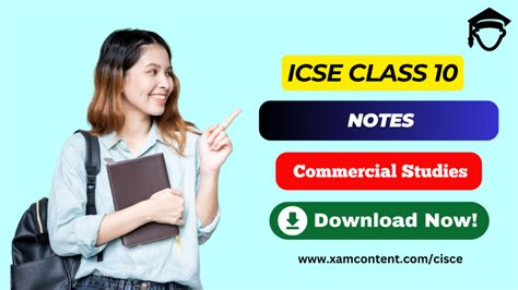 Icse Class 10 Commercial Studies Notes Cisce Xam Content