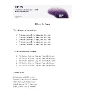 Babe Paper Elements Title Page APA Citations 7th Ed Doc Template PdfFiller