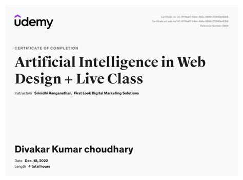 Divakar Kumar Choudhary On Linkedin Udemy Course Completion Certificate