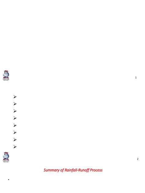 Lecture 09 Runoff And Hydrograph Pdf Drainage Basin Discharge