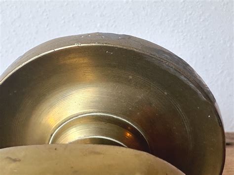 Oversized Vintage Solid Brass Door Knob Large Door Handle Pull Hom