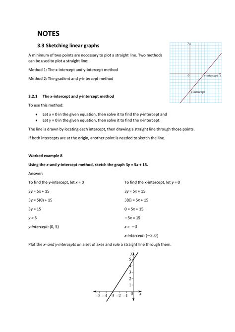 topic 3 graphs 3 3 sketching linear graphs notes notes 3 sketching