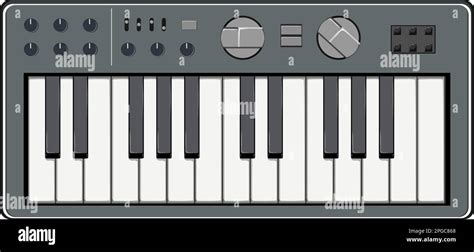 Sound Synthesizer Audio Cartoon Vector Illustration Stock Vector Image