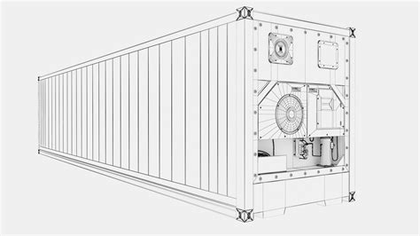 3d 40feet Evergreen Container Reefer Carrier Turbosquid 2144389